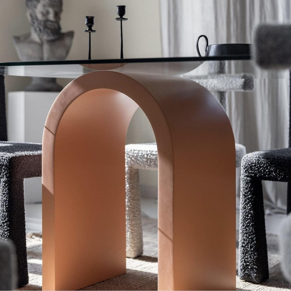 Arches Dining Table - Glass Top | Home Figures