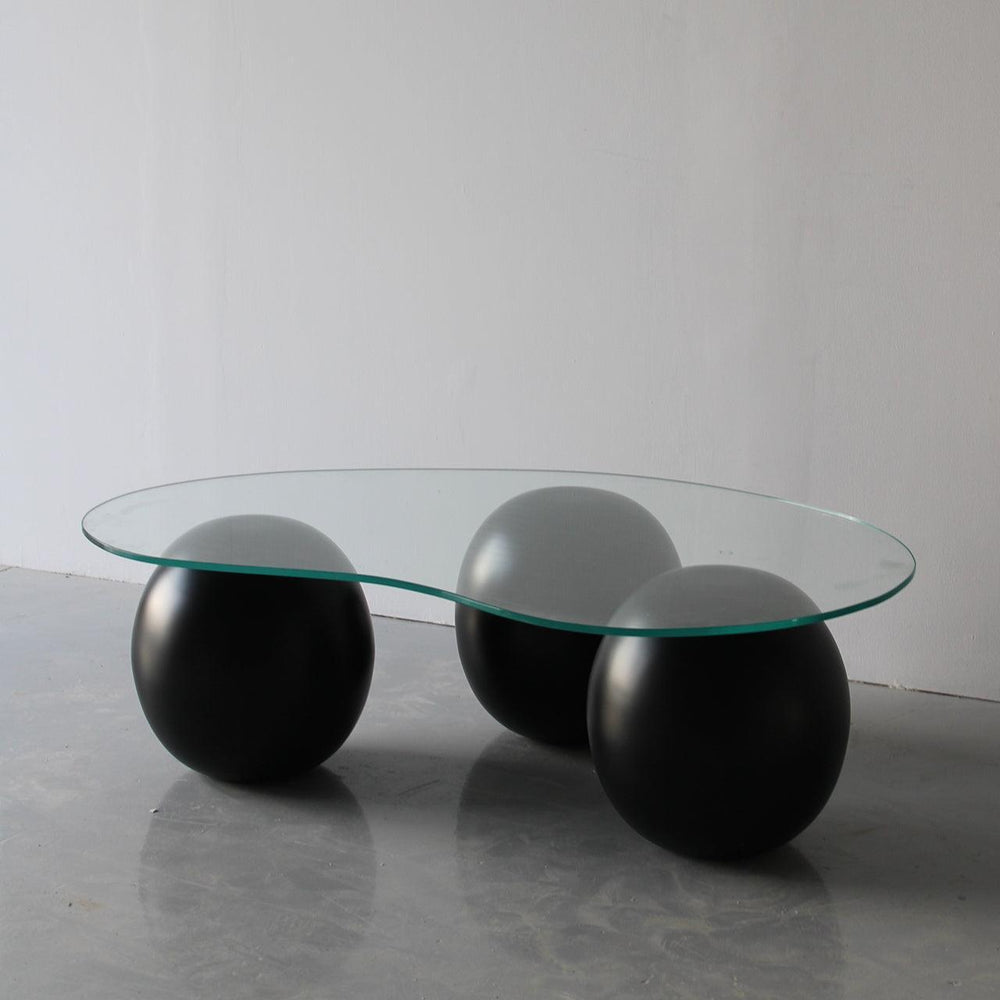 3 Balls Coffee Table - Glass Top | Home Figures